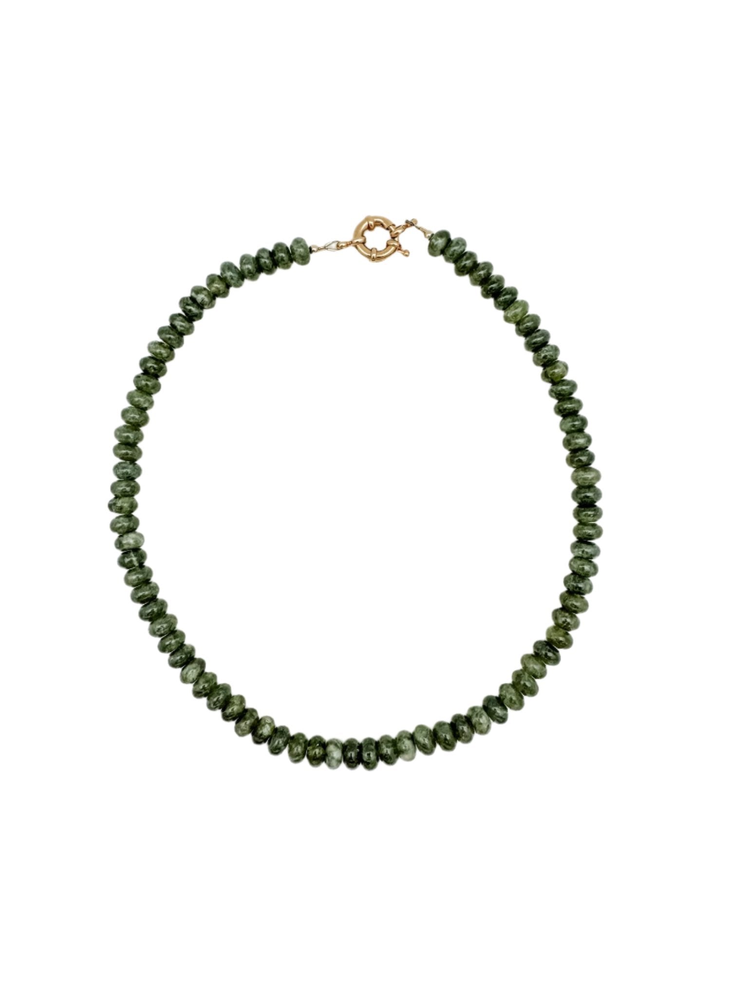 Moss Green Jade Candy Necklace – Audrey Allman Designs