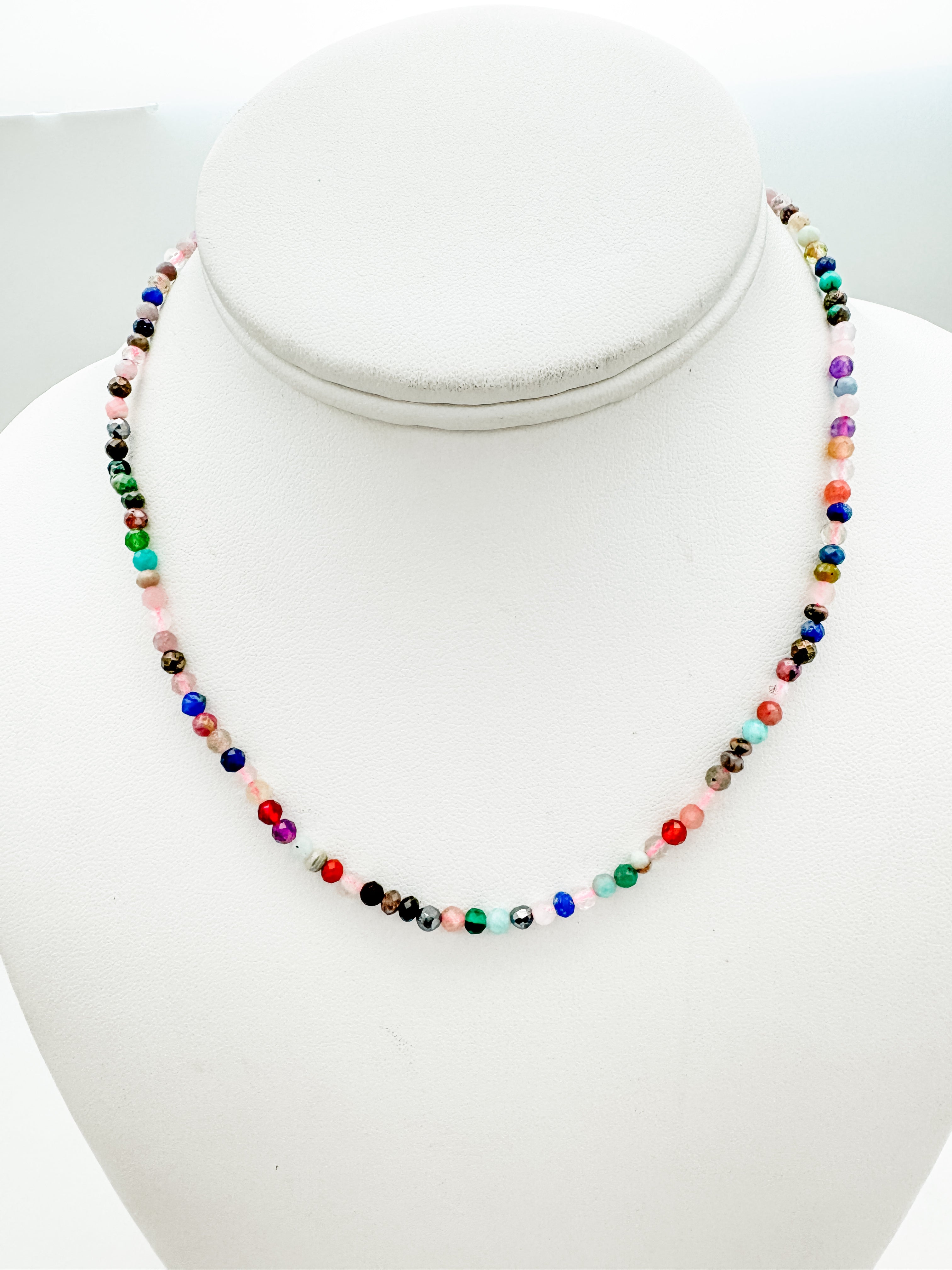 Multi Gemstone Layer Necklace – Audrey Allman Designs